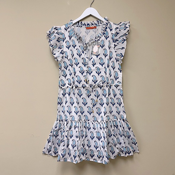 Oliphant | Dresses | Nwt Oliphant Blue Tulip Mini Dress | Poshmark